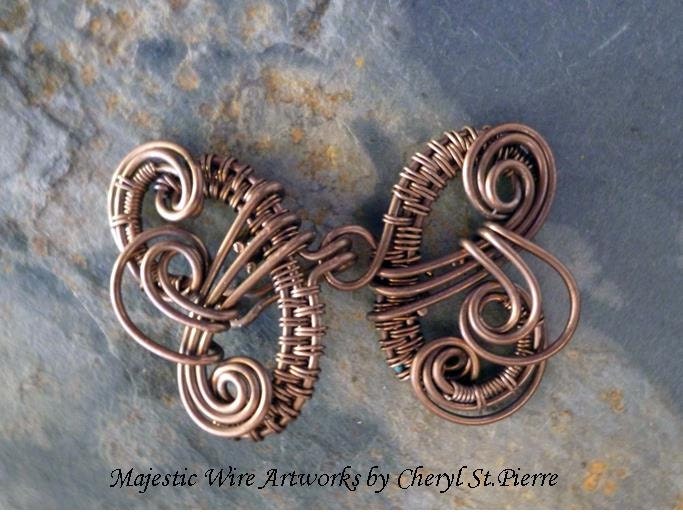 Butterfy Clasp Tutorial With Beautiful Wire Weave Detail - Etsy UK