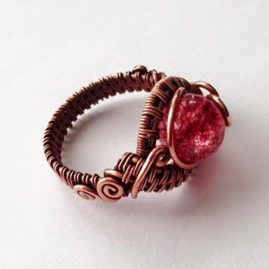 Copper Woven Statement Rings - Etsy