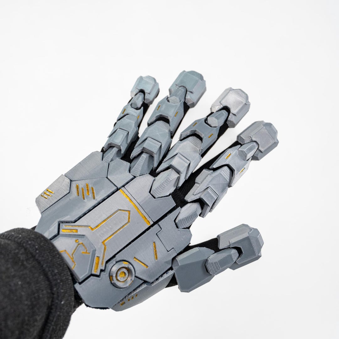 Cyberpunk Mechanical Glove 3D Printed Wearable Futuristic Armor Cosplay ...