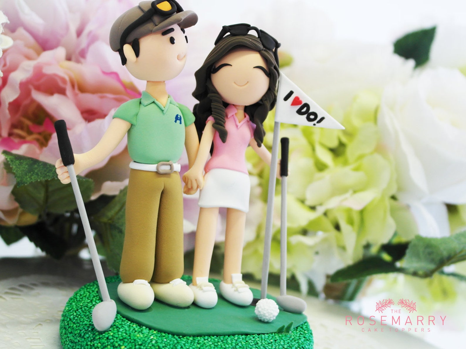 Custom Wedding Cake Topper Golfers | Etsy
