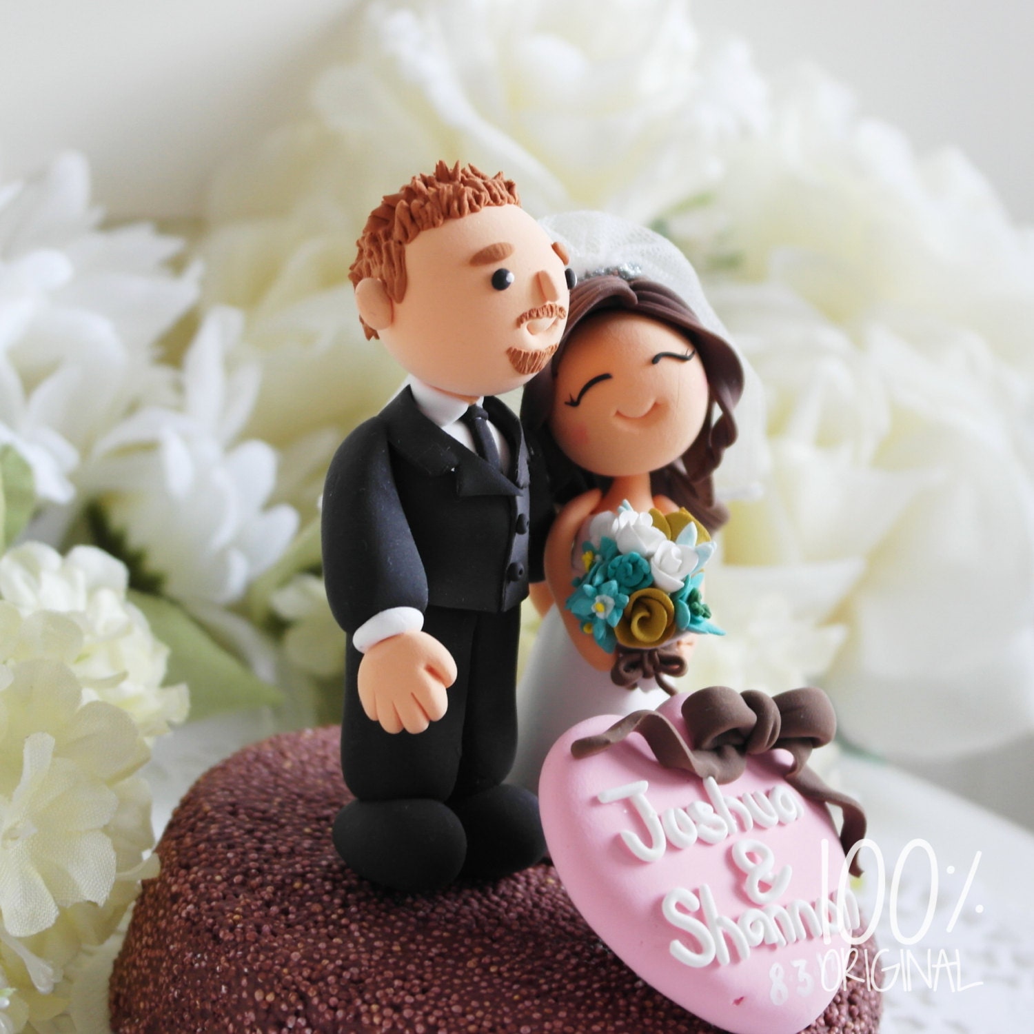 Custom Cake Topper Sweet Choc Brown Theme | Etsy