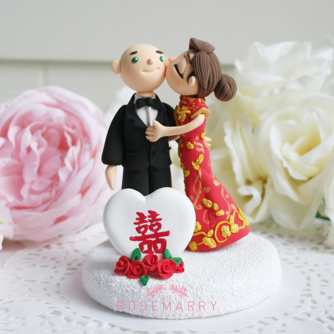Custom Cake Topper- Double Happiness - Etsy