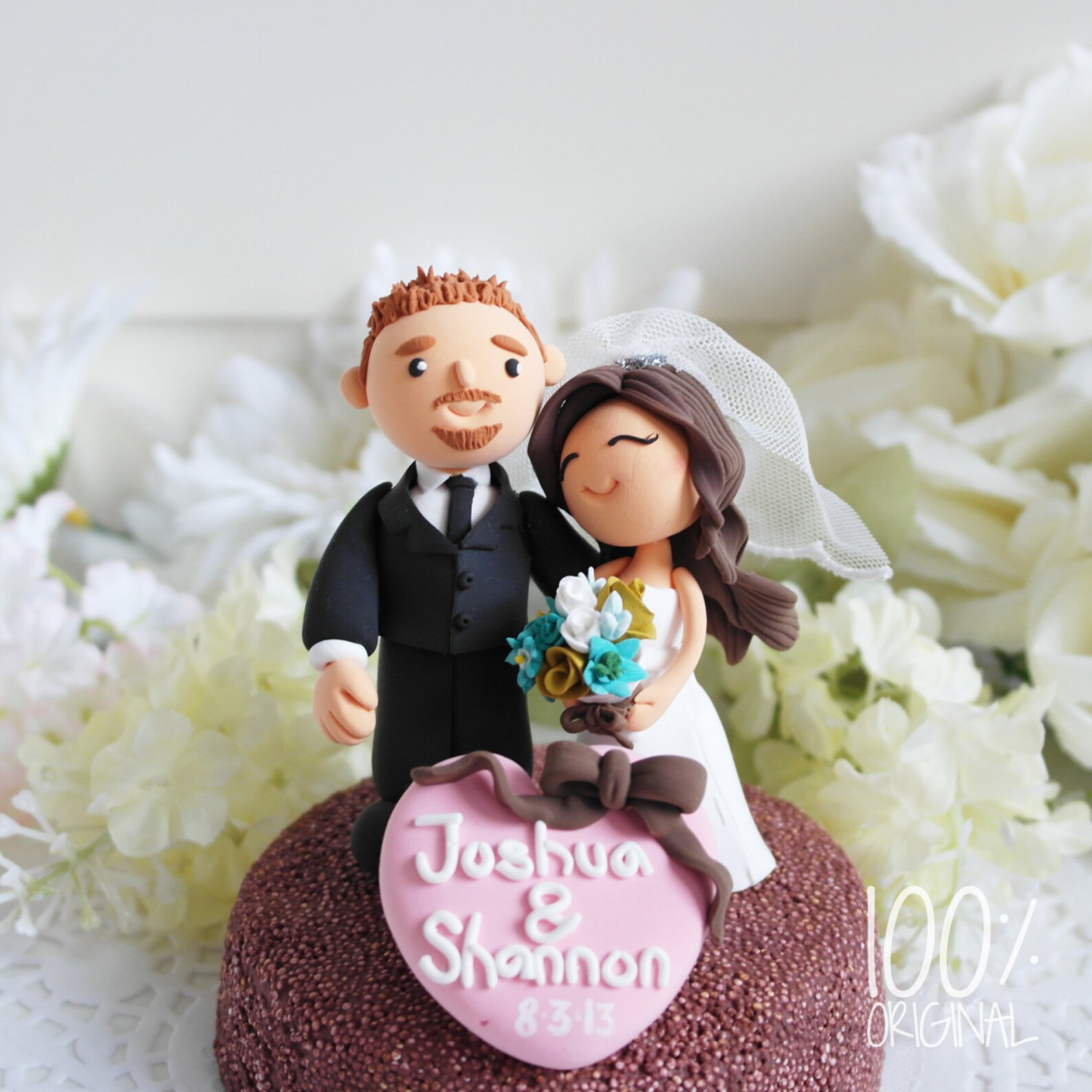 Custom Cake Topper Sweet Choc Brown Theme - Etsy