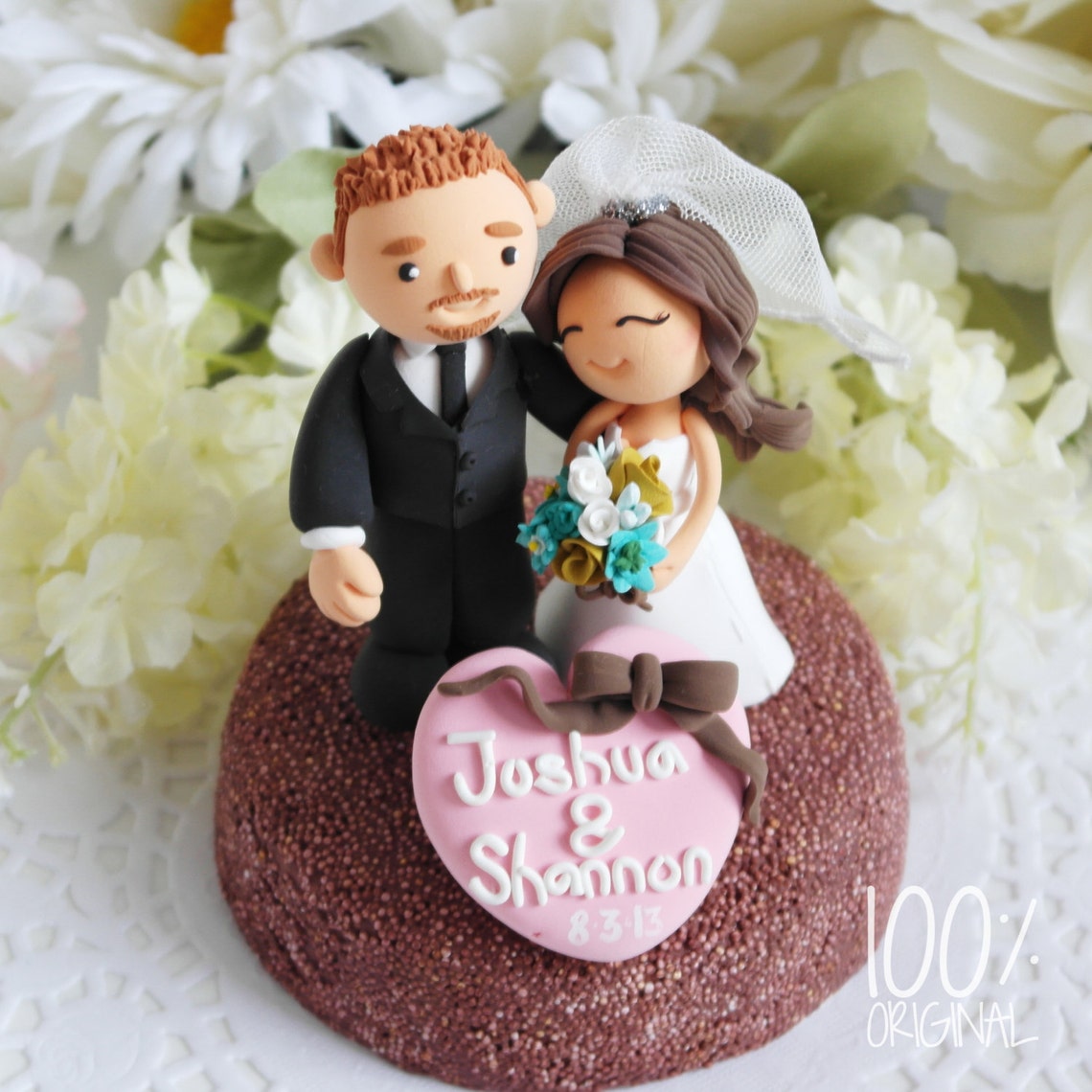 Custom Cake Topper Sweet Choc Brown Theme - Etsy