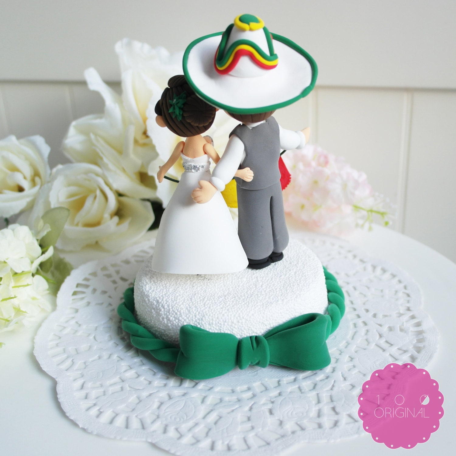 Custom Cake Topper Mexican Fiesta Theme Couple - Etsy