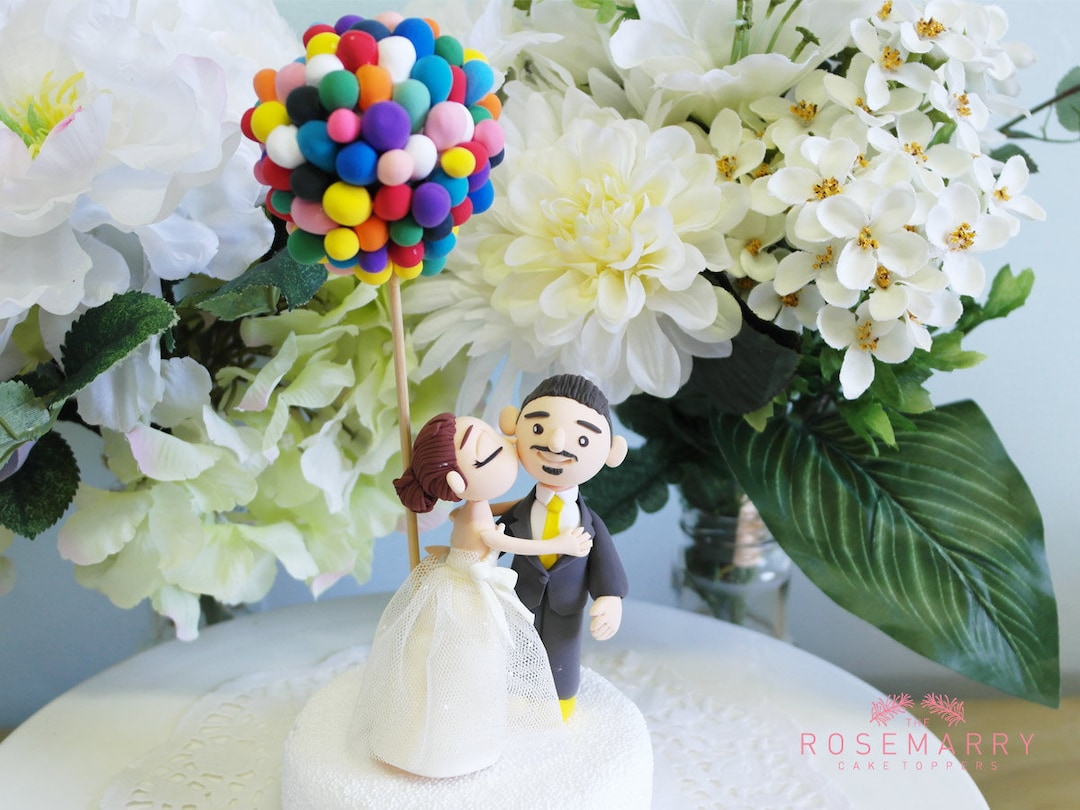 Custom Cake Topper- UP Inspired Wedding - Etsy