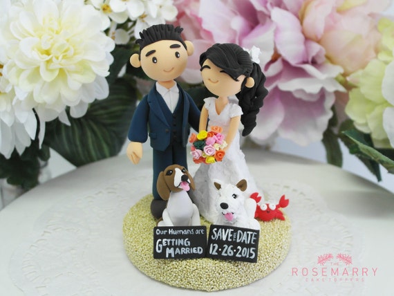 Custom Cake Topper Save the Date | Etsy