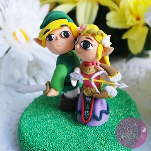 Custom Cake Topper - Link & Zelda - Etsy