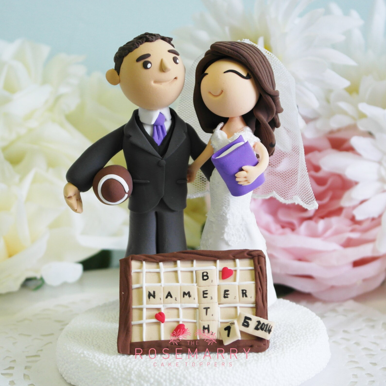Custom Cake Topper Scrabble Love | Etsy