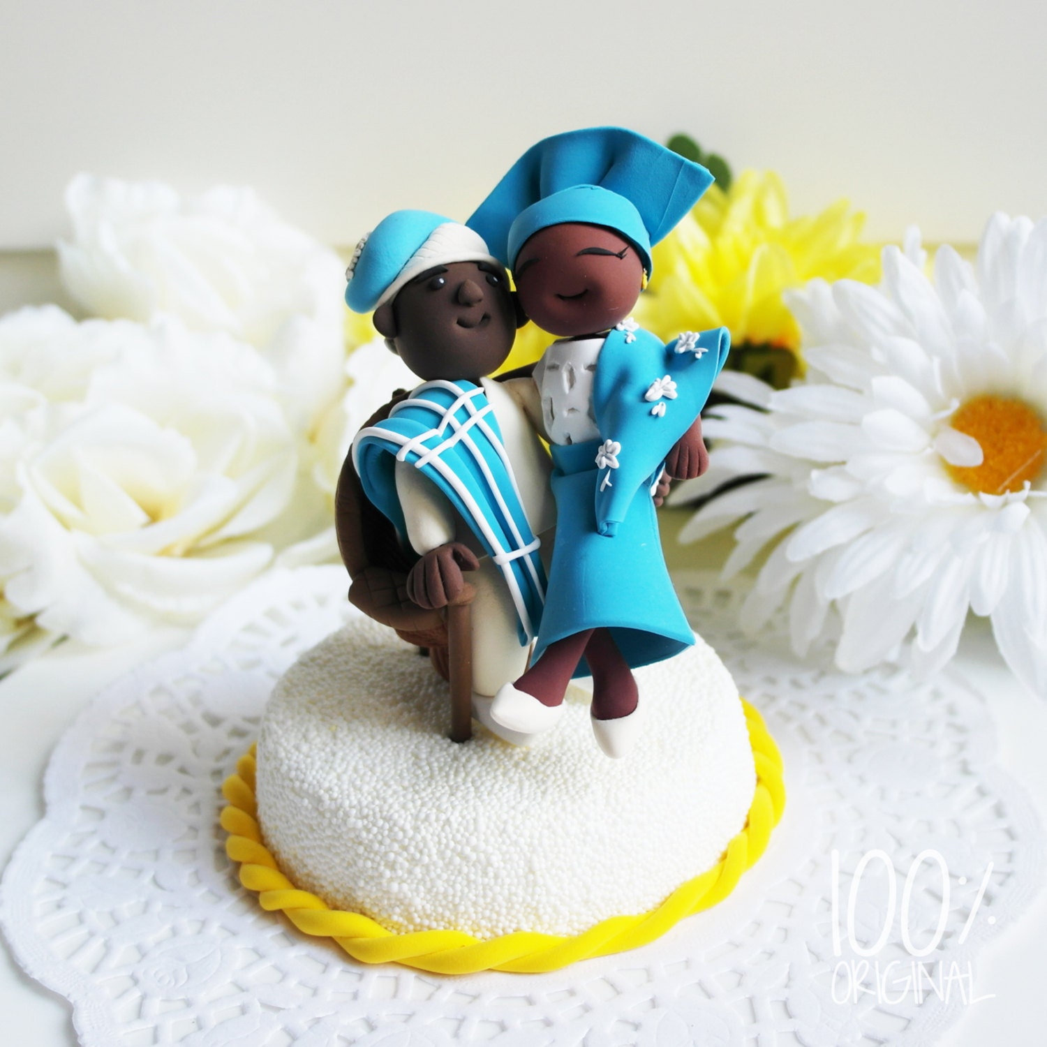 Custom Wedding Cake Topper African Traditional Theme | Etsy