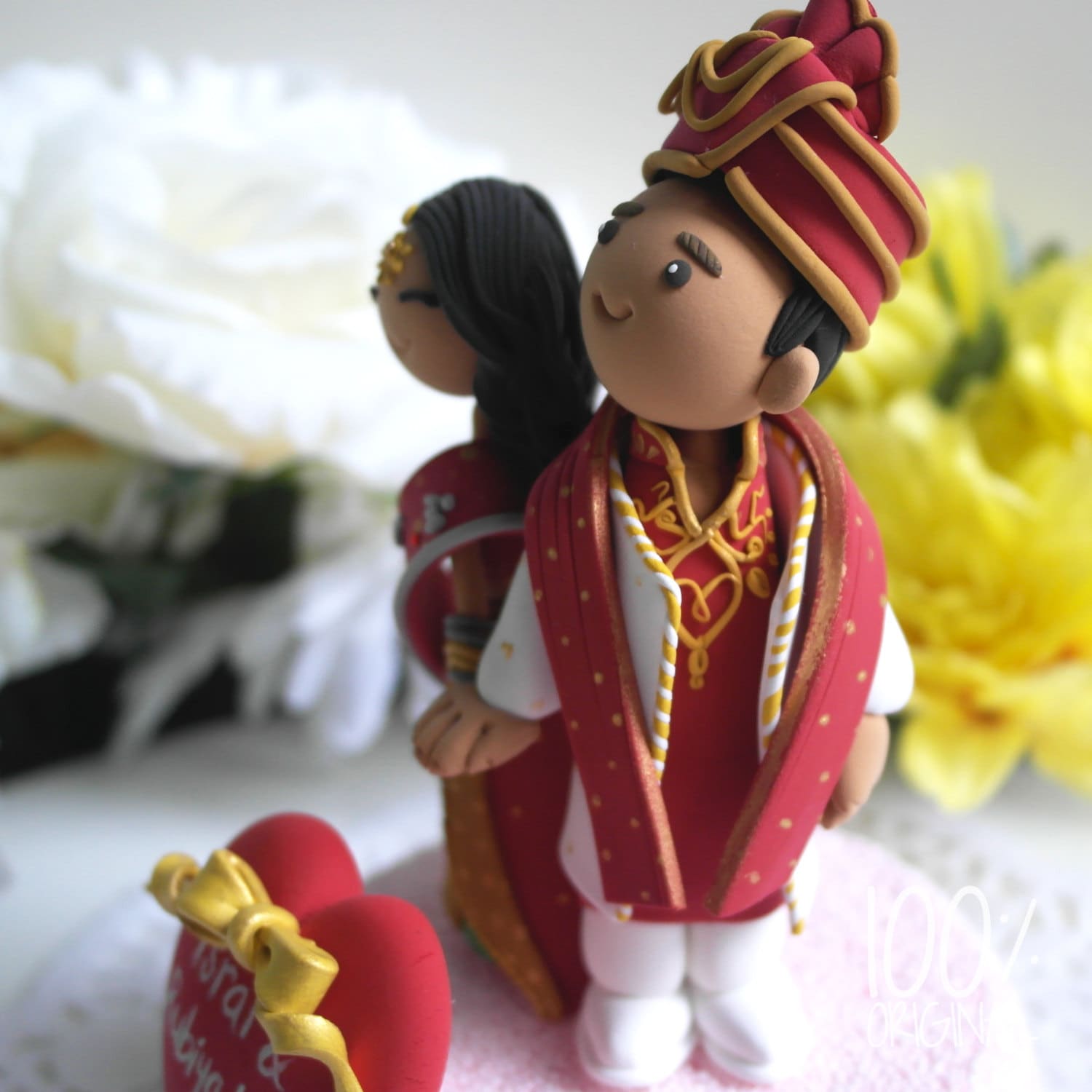 Custom Cake Topper- Indian Traditional Wedding Theme - Etsy