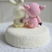 Custom Wedding Cake Topper - Pinky Piggy & Creamy Bunny Couple - Etsy