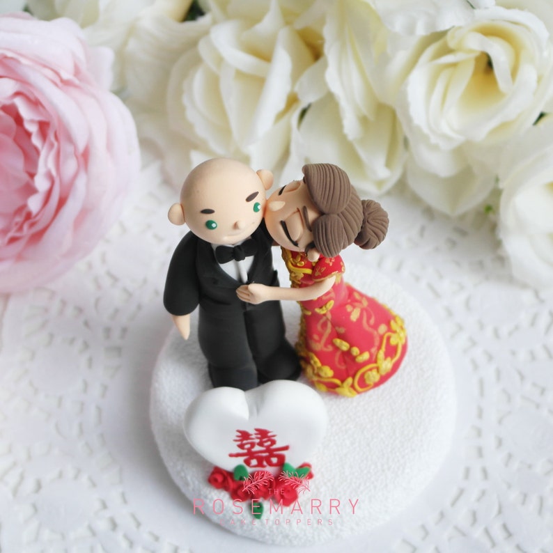 Custom Cake Topper Double Happiness | Etsy