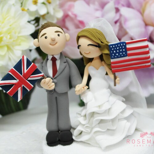 Custom Wedding Cake Topper Cute Couple Decoration Gift - Etsy