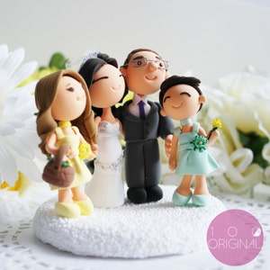 Custom Wedding Cake Topper- With Lovely Flower Girls - Etsy
