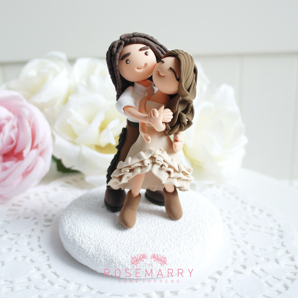 Custom Cake Topper Back Hugging - Etsy