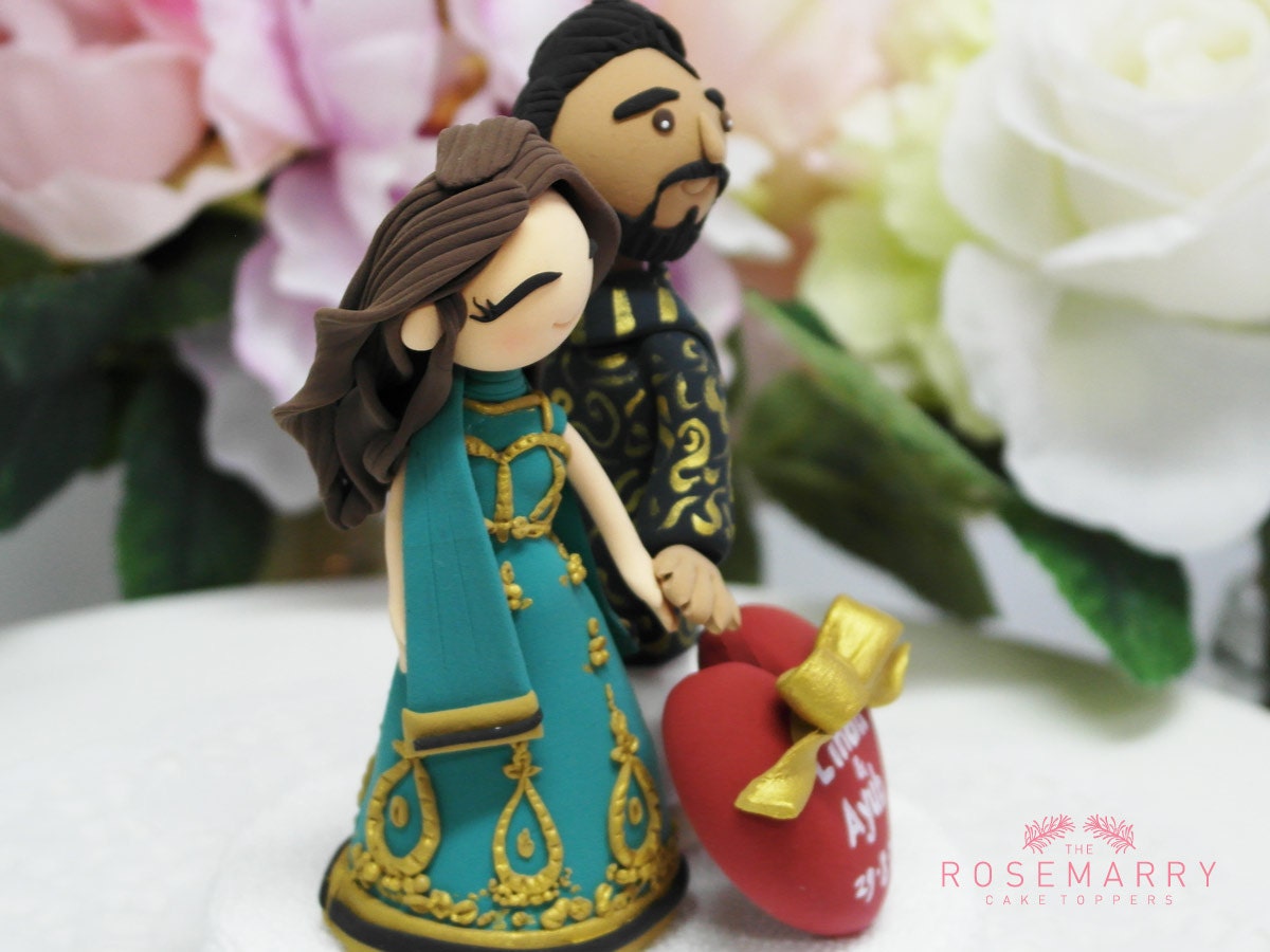 Custom Cake Topper Indian traditional Wedding Theme | Etsy