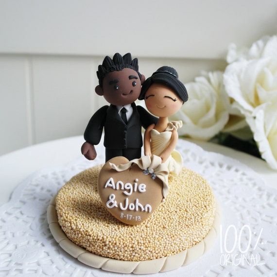 Vintage Wedding Cake Toppers Wedding Cake Topper Couple Holding Hands ...