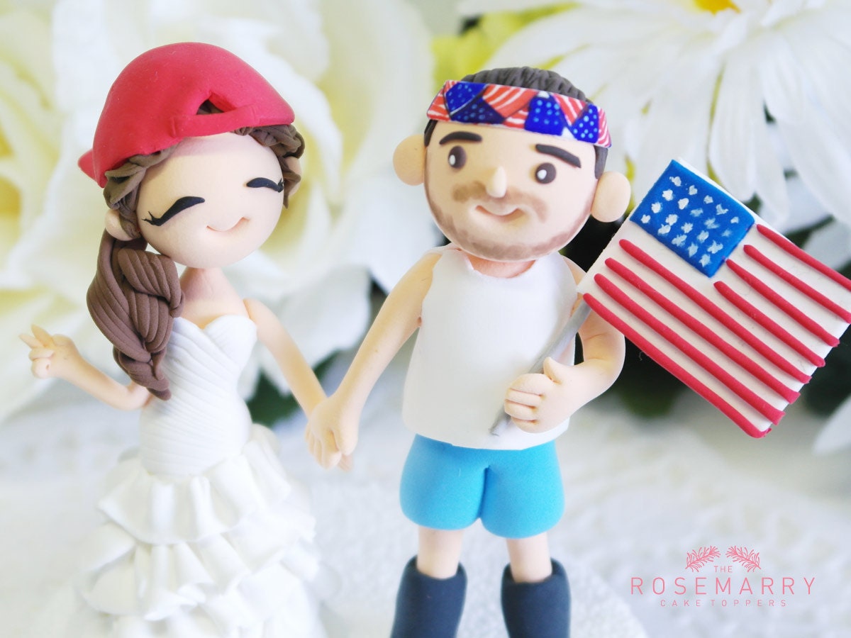 Custom Cake Topper- We Love America~ - Etsy