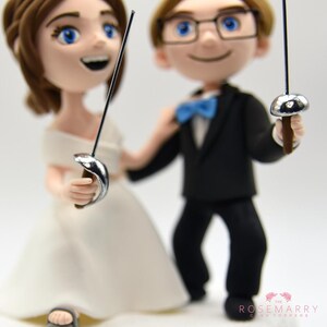 Custom Cake Topper- Fencing Players - Etsy