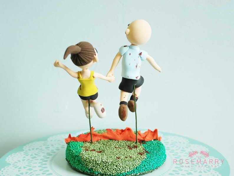 Custom Cake Topper Jumping Over Fire | Etsy