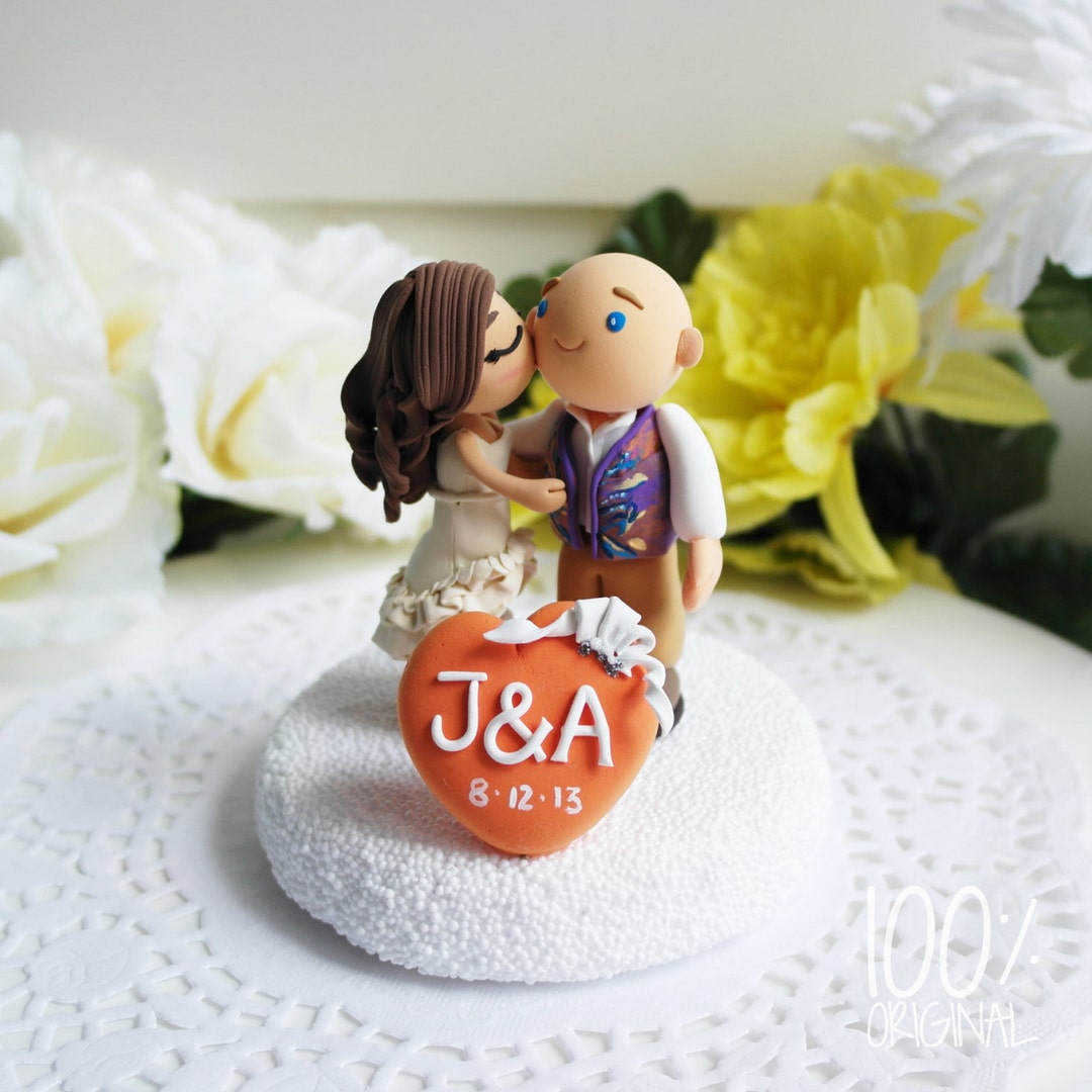 Custom Wedding Cake Topper- Country Style Wedding Theme - Etsy