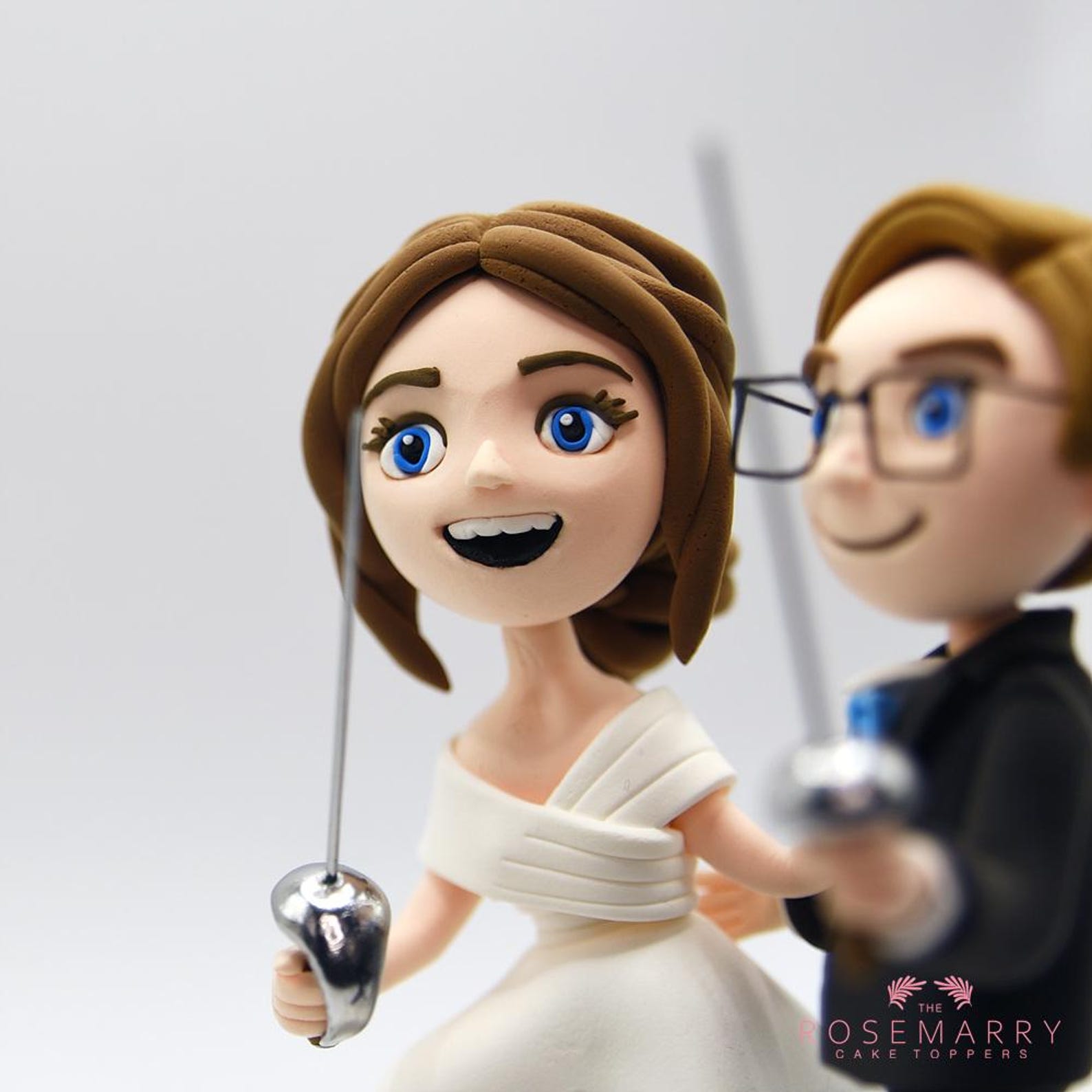 Custom Cake Topper- Fencing Players - Etsy