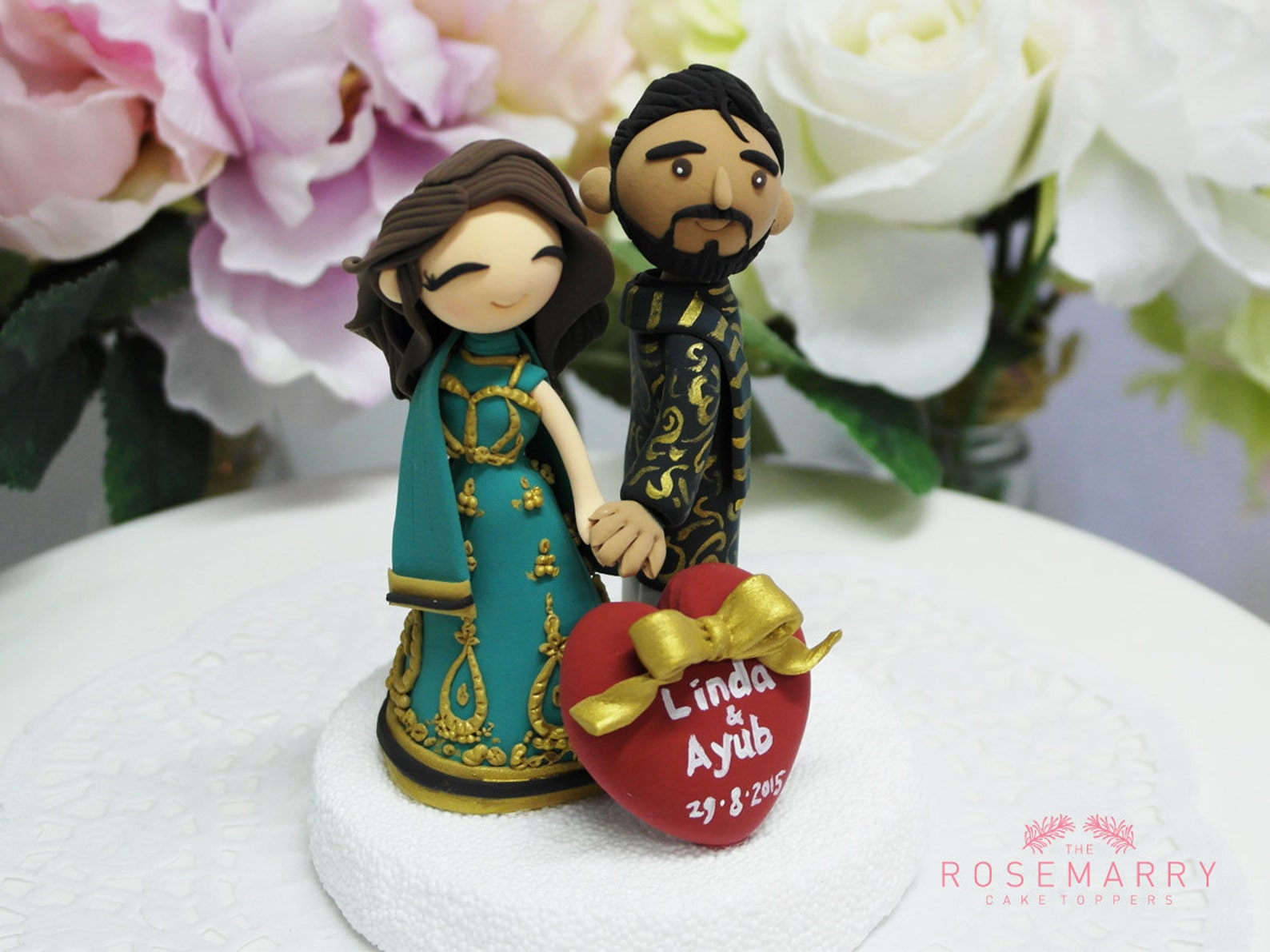 Custom Cake Topper Indian traditional Wedding Theme | Etsy