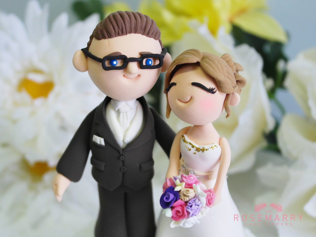 Custom Cake Topper- Classic Wedding Theme - Etsy