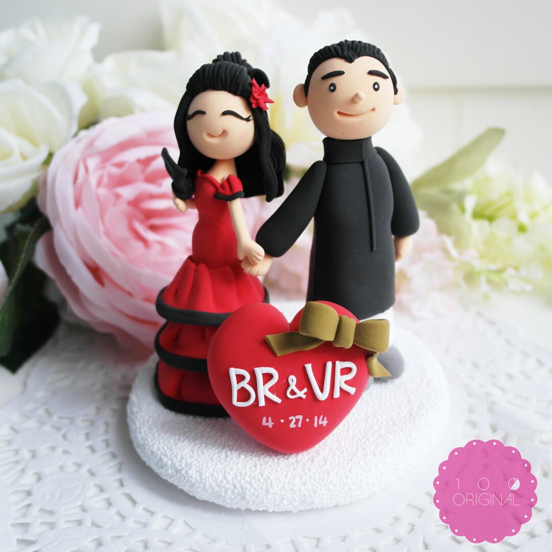 Custom Cake Topper- Sexy Flamenco Dress - Etsy