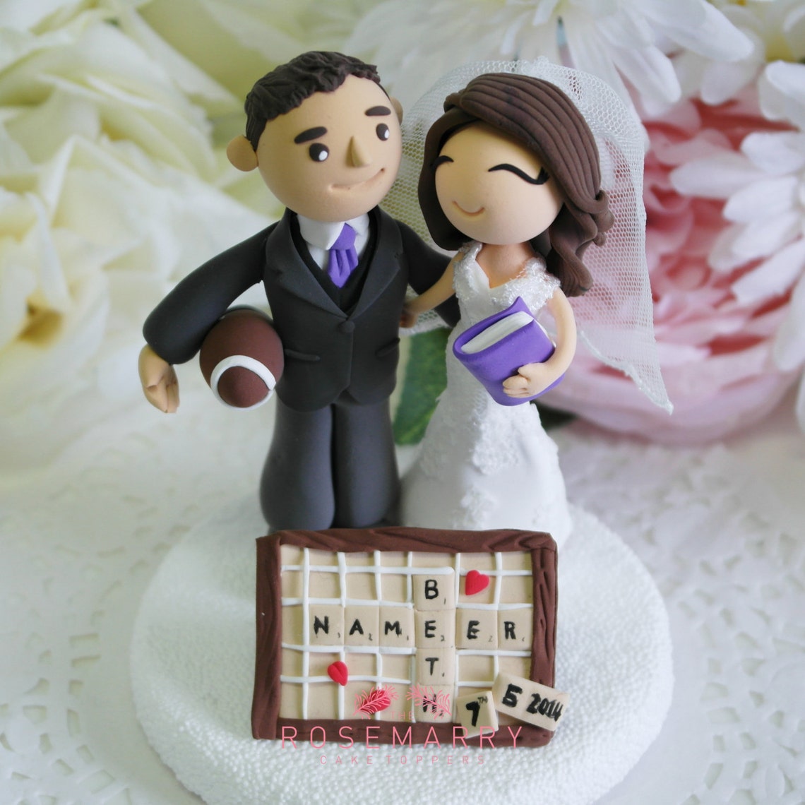 Custom Cake Topper Scrabble Love | Etsy