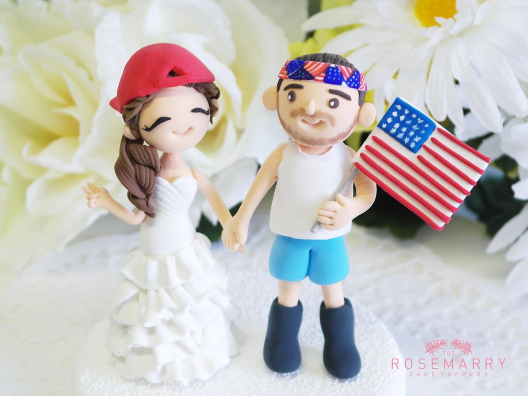 Custom Cake Topper- We Love America~ - Etsy