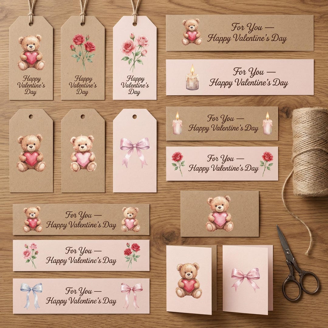 Self-love Valentine Journal Printable Bundle | Romantic Clipart ...