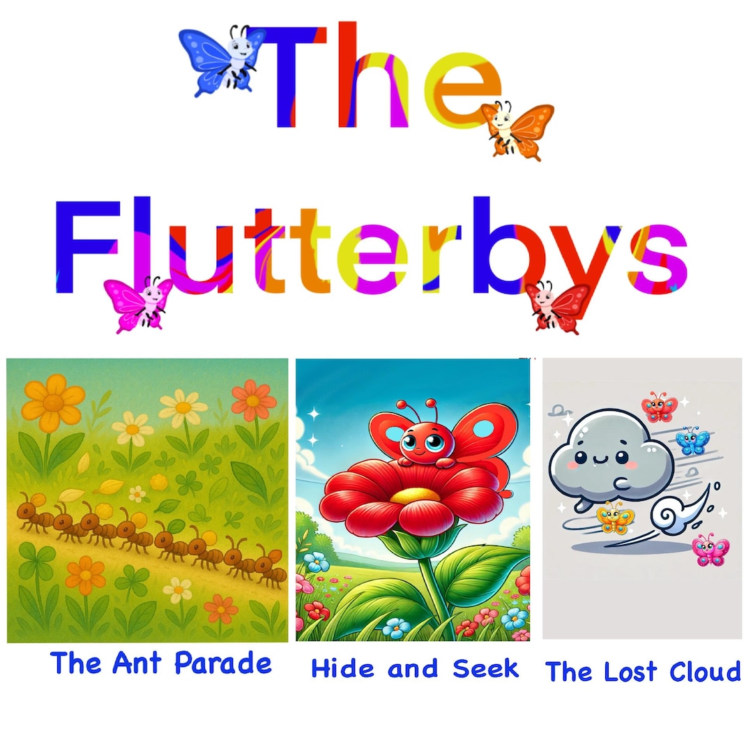 Flutterbys Storybook Bundle – Illustrated Kids Stories + Coloring (PDF ...