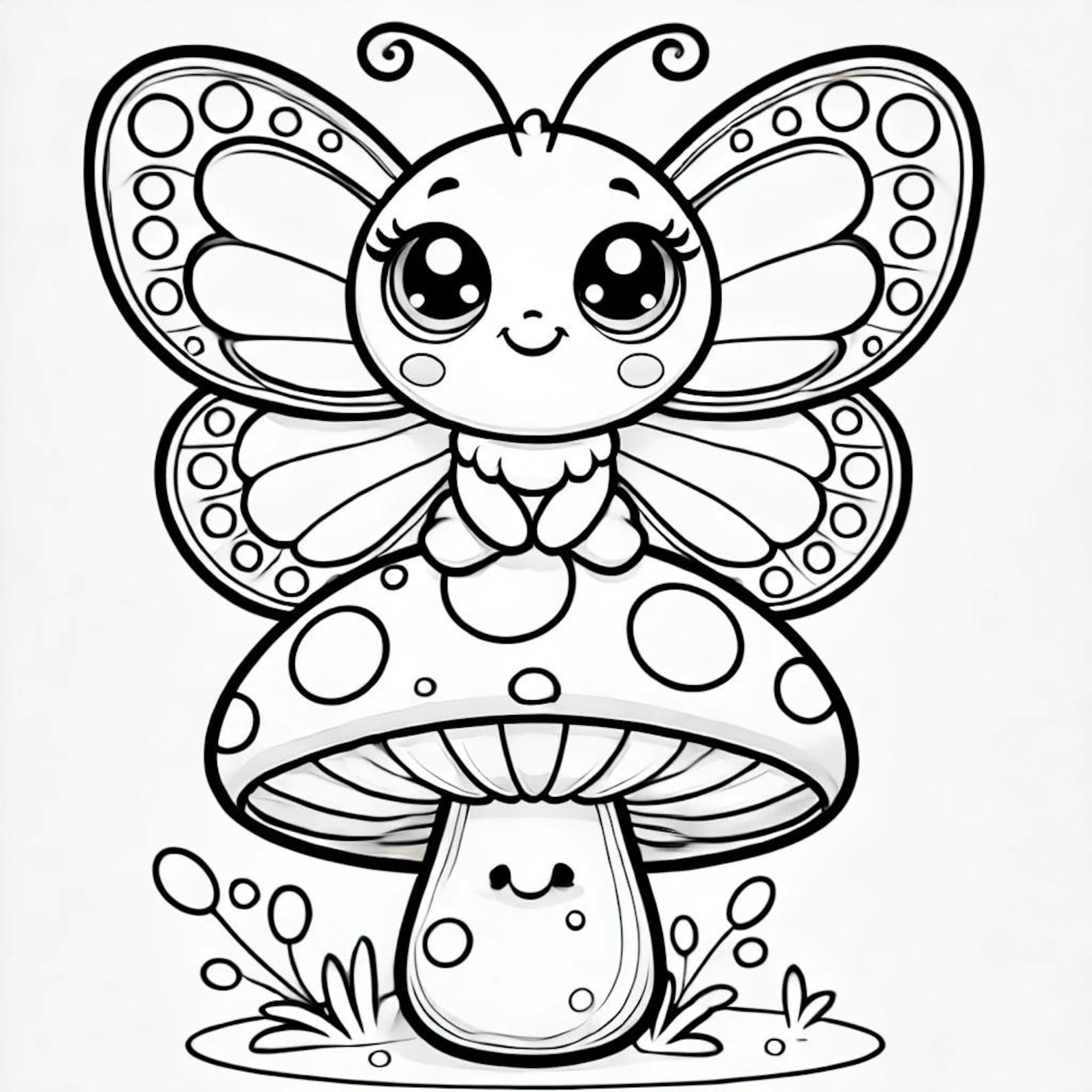 Flutterbys Colouring Pages • 70 Printable Butterfly Sheets (digital ...