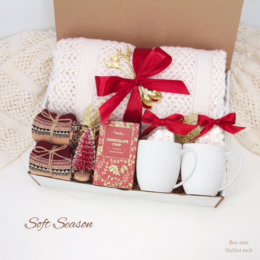 Xmas Gift for Family, Winter Gift Basket for Couple, Cozy Christmas ...