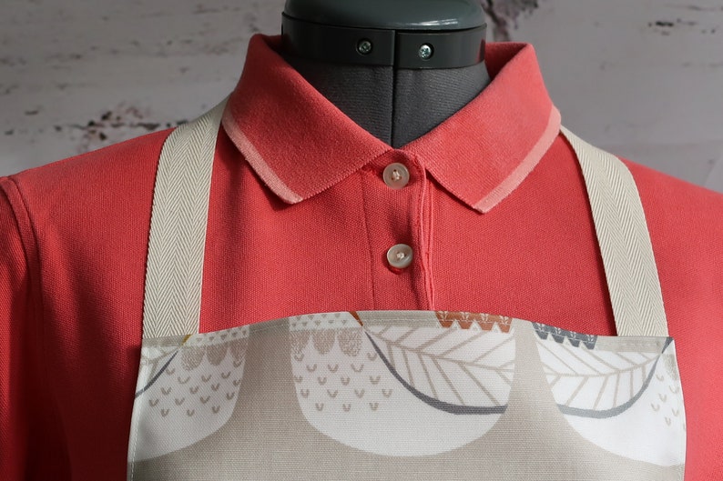 Adult Matt Oilcloth Apron Rows of Scandi Birds - Etsy