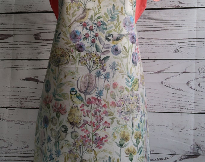 Adult Matt Oilcloth Apron English Cottage Garden - Etsy