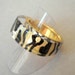 ZEBRA GOLD RING - Etsy