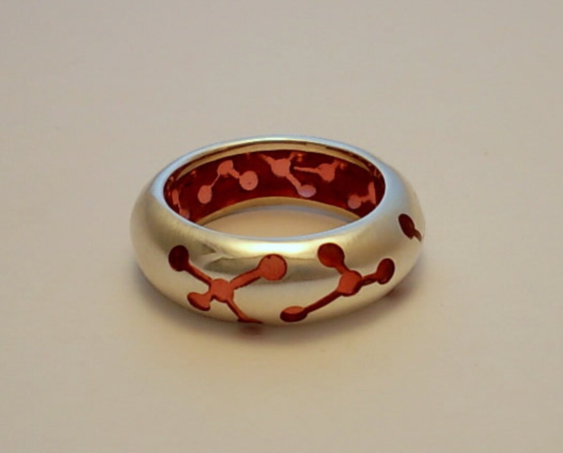 Chemical Reaction RING. Silver Art. - Etsy