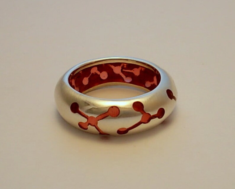 Chemical Reaction RING. Silver Art. - Etsy
