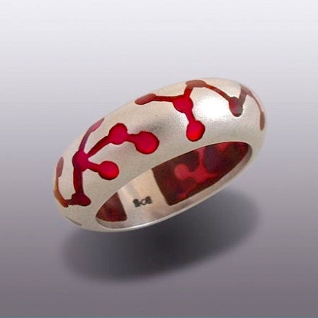 Chemical Reaction RING. Silver Art. - Etsy