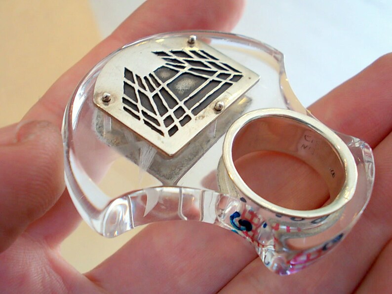 GALACTIC Runway Ring.silver Art. - Etsy