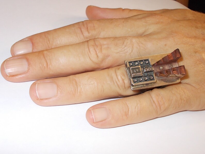 Nuclear Power Energy RING. One Off. - Etsy