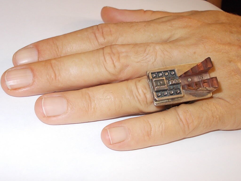 Nuclear Power Energy RING. One Off. | Etsy