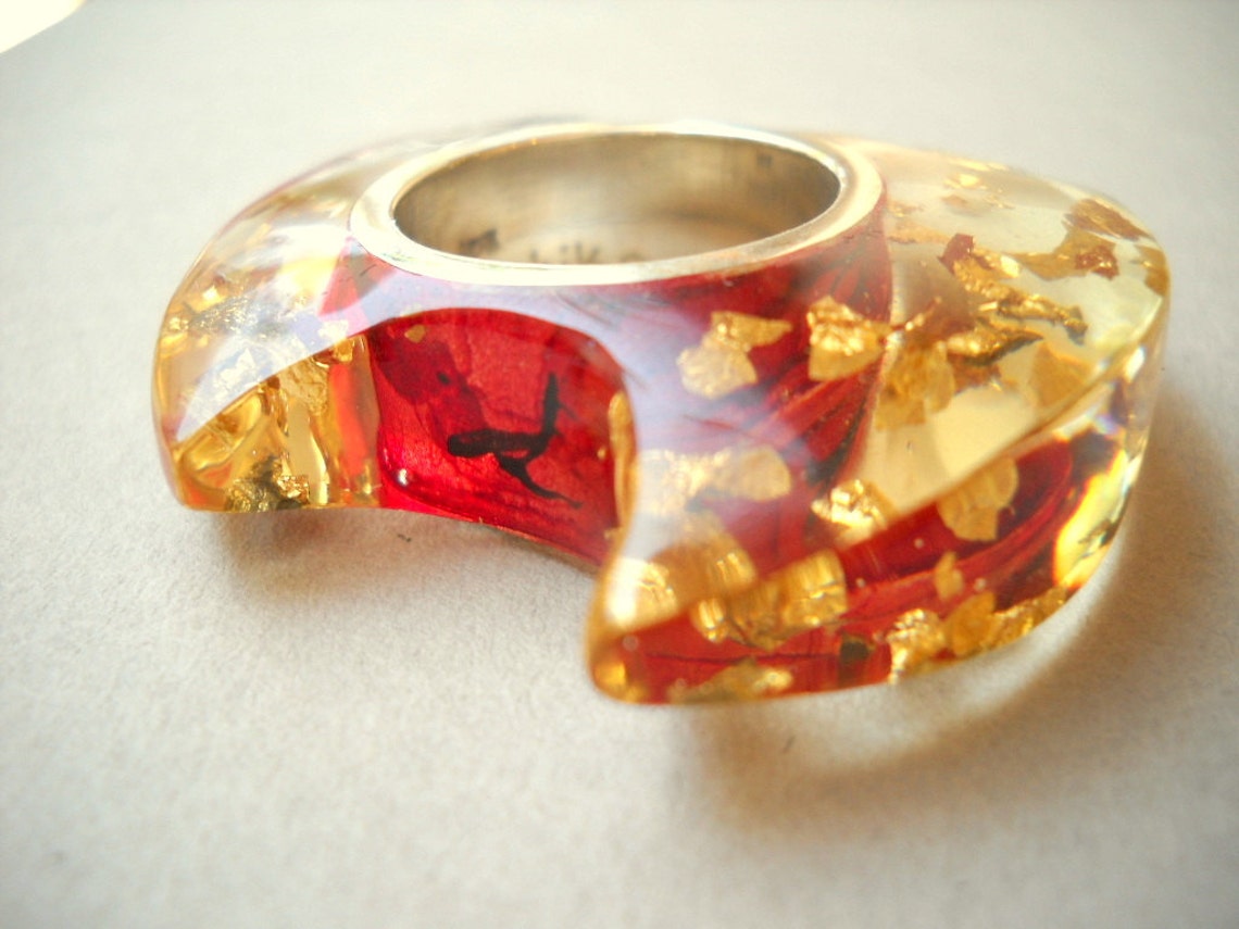 Royal Red Ring.silver Art. - Etsy
