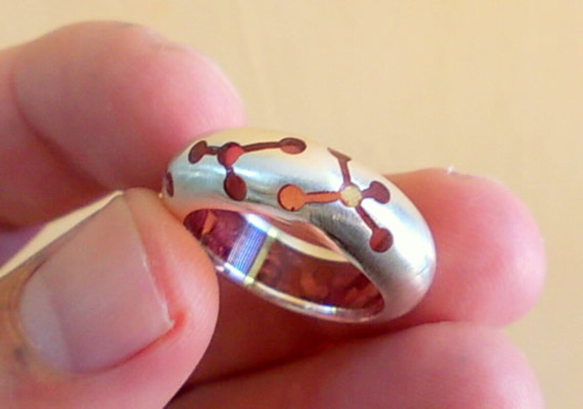 Chemical Reaction RING. Silver Art. - Etsy