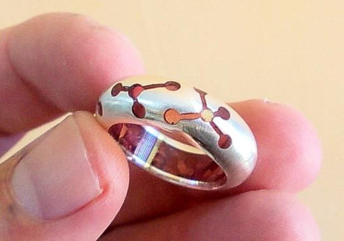 Chemical Reaction RING. Silver Art. - Etsy