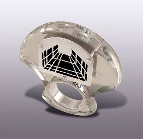 GALACTIC Runway Ring.silver Art. - Etsy