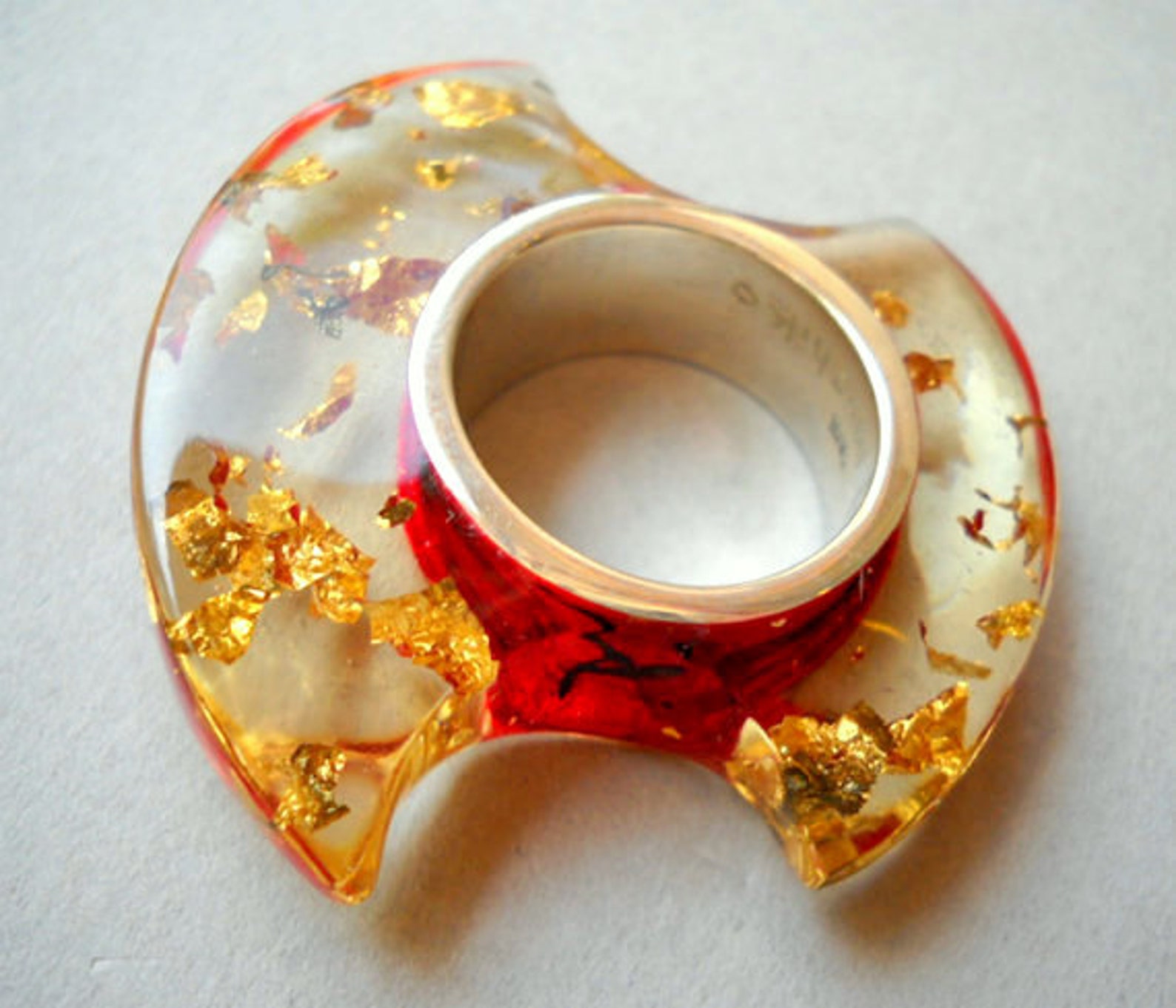 Royal Red Ring.silver Art. - Etsy